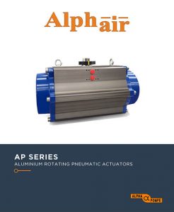 Pneumatic actuators features | download | Alpha Pompe
